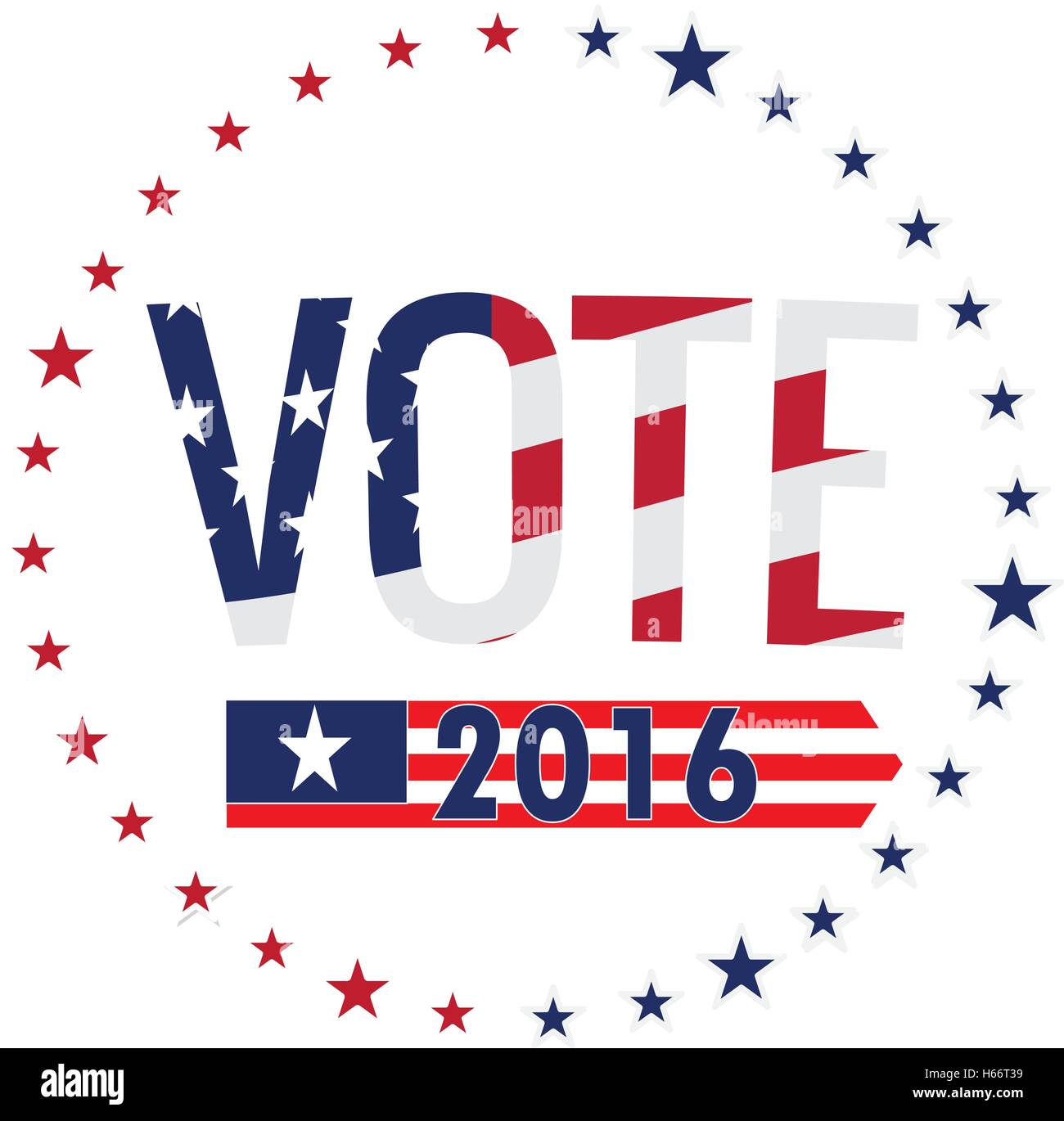 Isolated election day label on a white background, Vector illustration ...