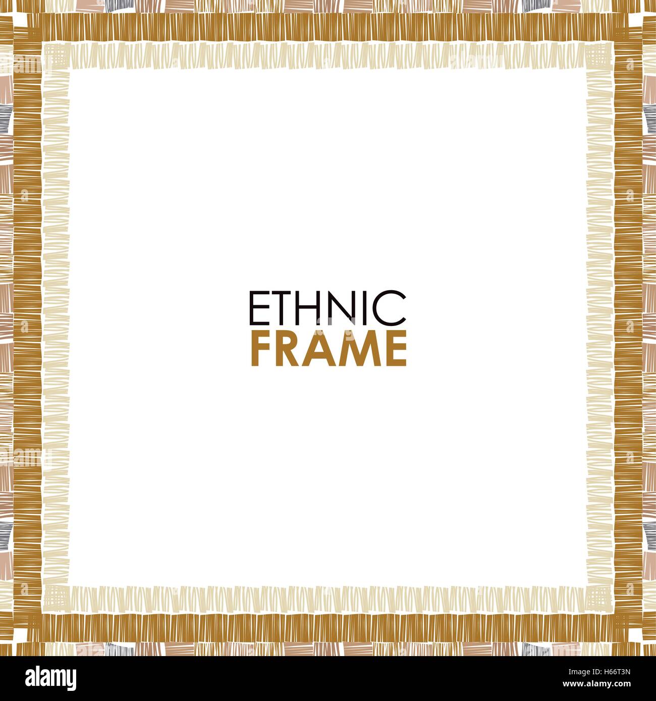 Ethnic vector frame Stock Vector Image & Art - Alamy