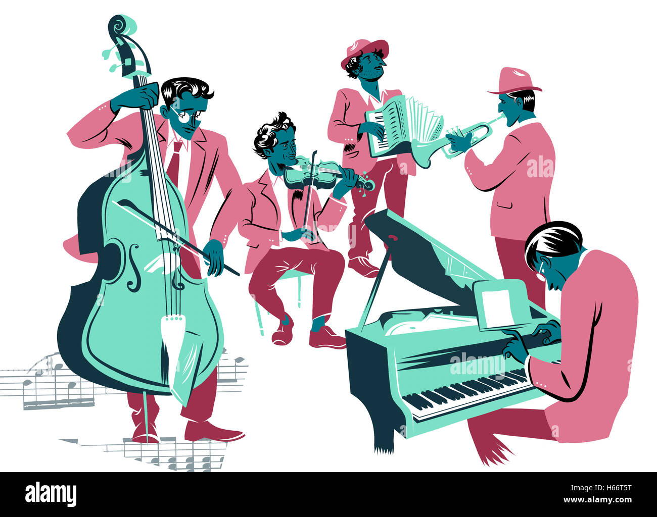 Pianist performing at concert Cut Out Stock Images & Pictures - Alamy