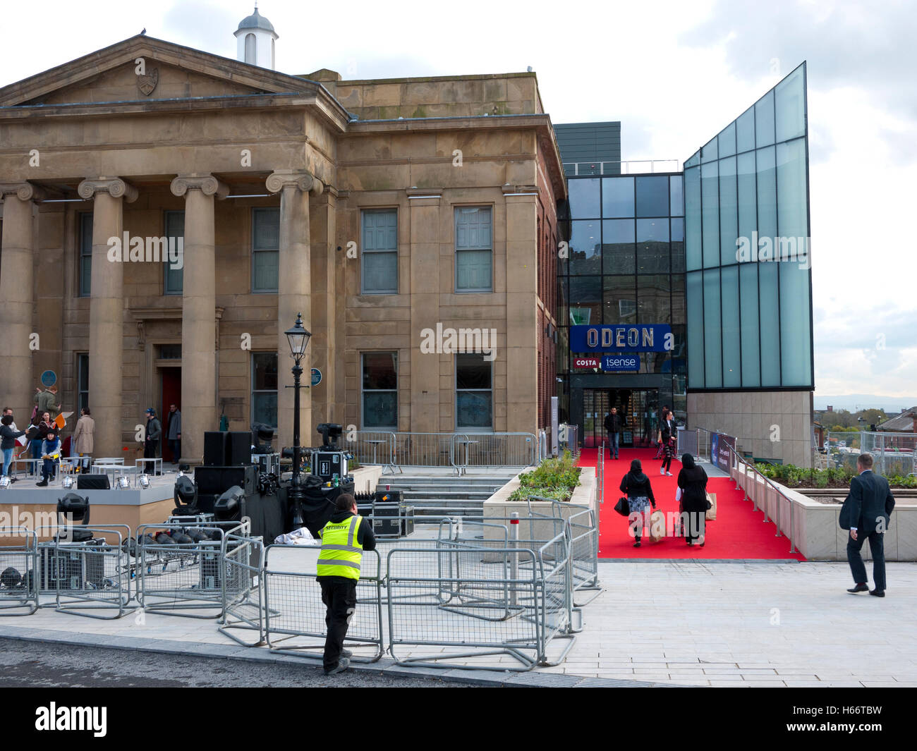 The Odeon cinema preparing for the official opening, Oldham, Greater ...