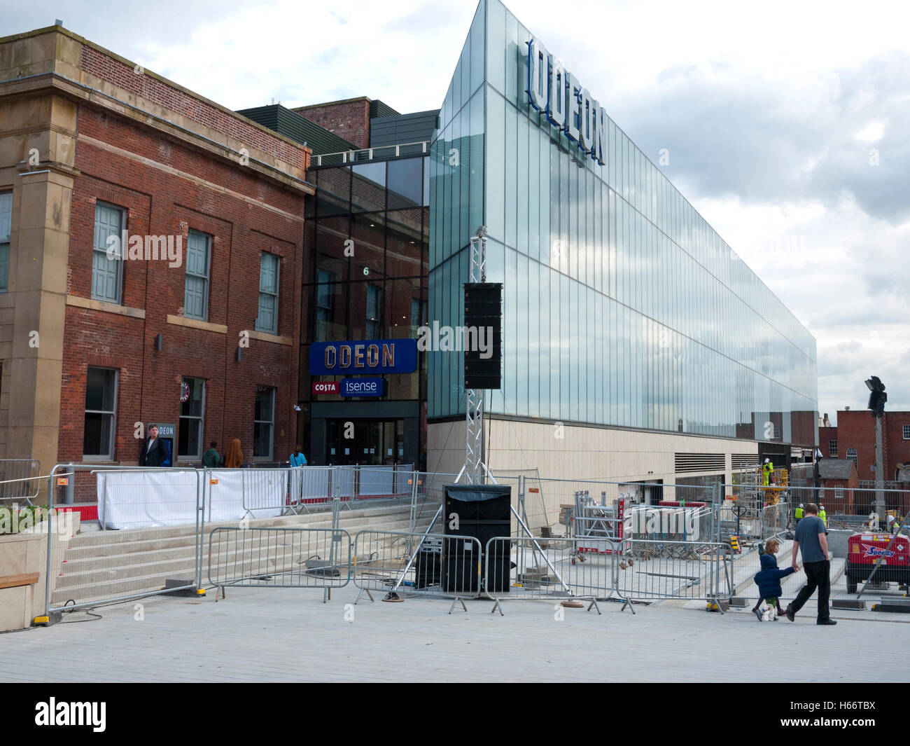 The new cinema the Odeon in Oldham Town centre, Greater Manchester ...