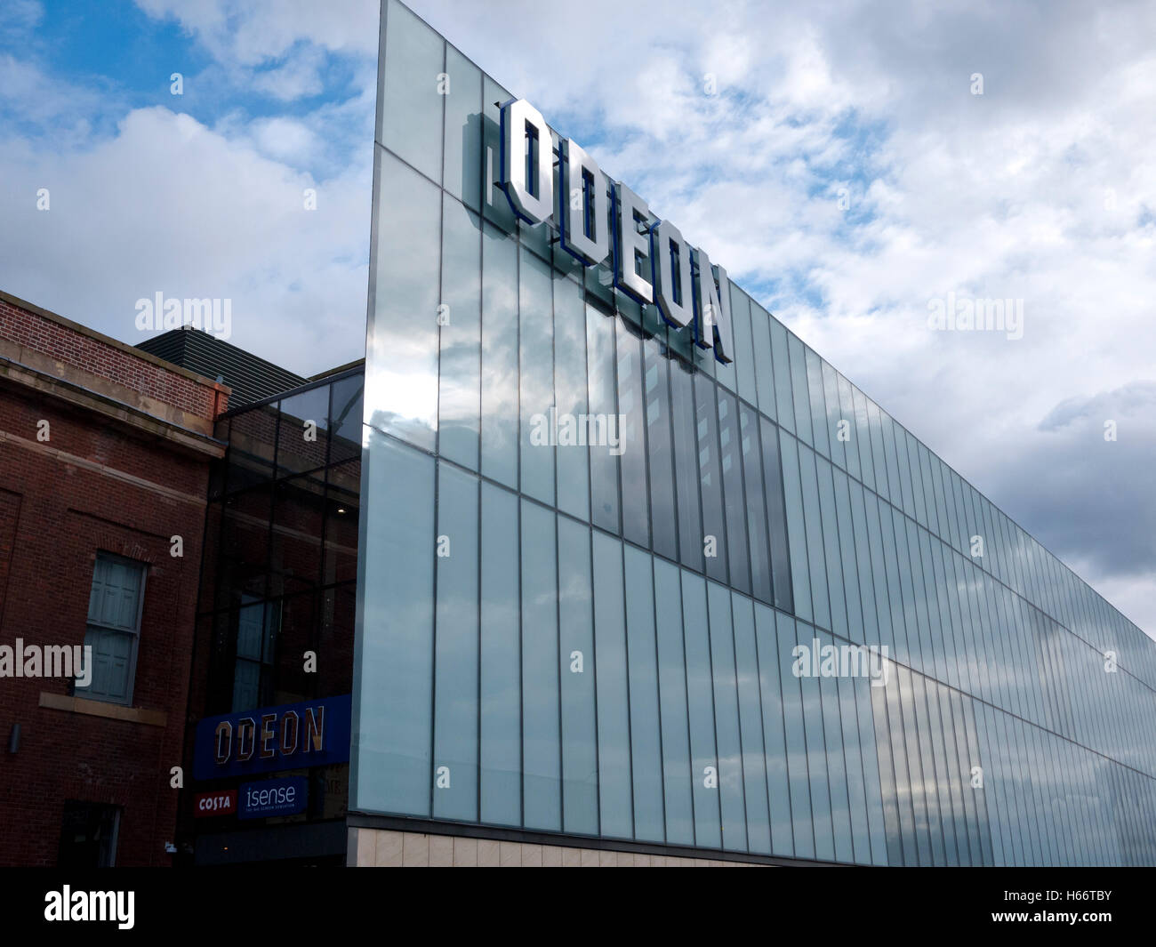 The new cinema the Odeon in Oldham Town centre, Greater Manchester ...