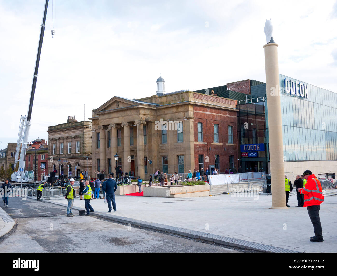 The new Odeon Cinema next to the old town hall preparing for the ...
