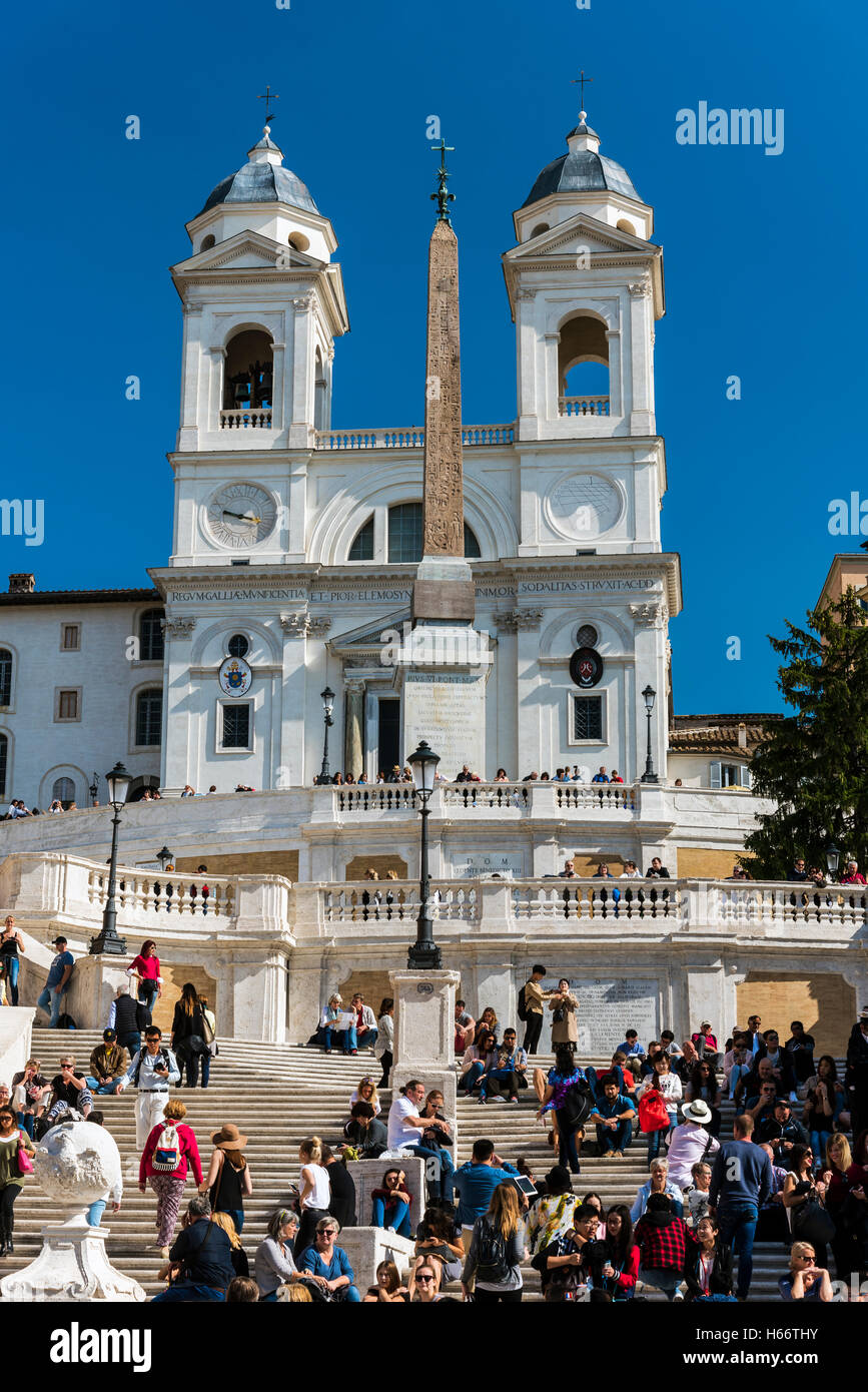 Trinita Dei Monti Rome Stock Photos & Trinita Dei Monti Rome Stock ...