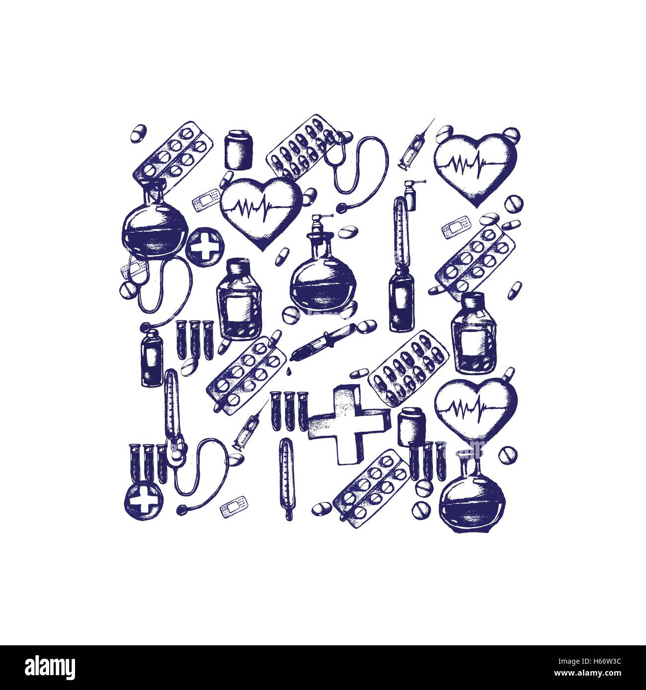 Vector medicine doodle Stock Vector Image & Art - Alamy