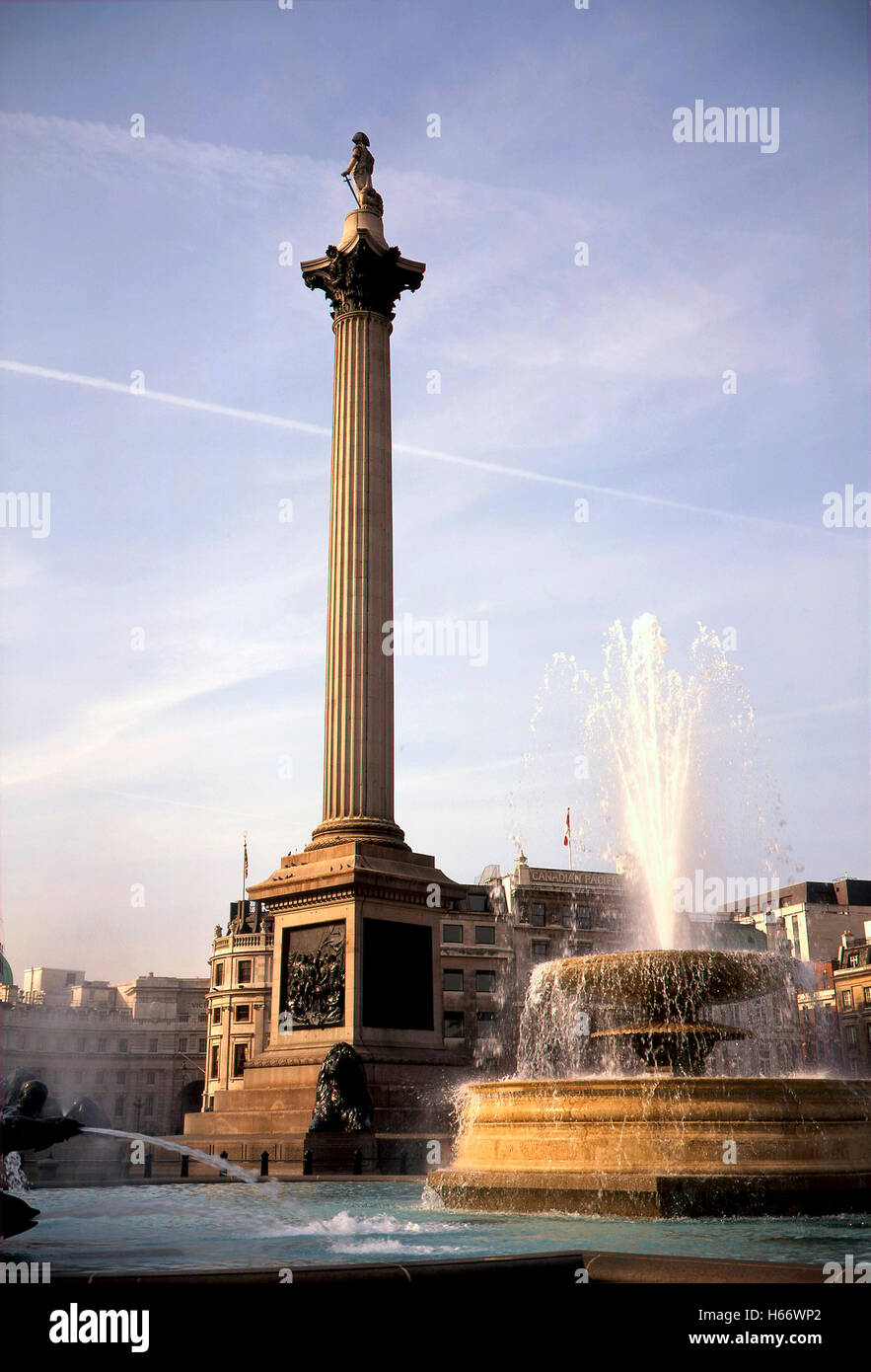 Nelson's column, Trafalgar Square, London Stock Photo - Alamy