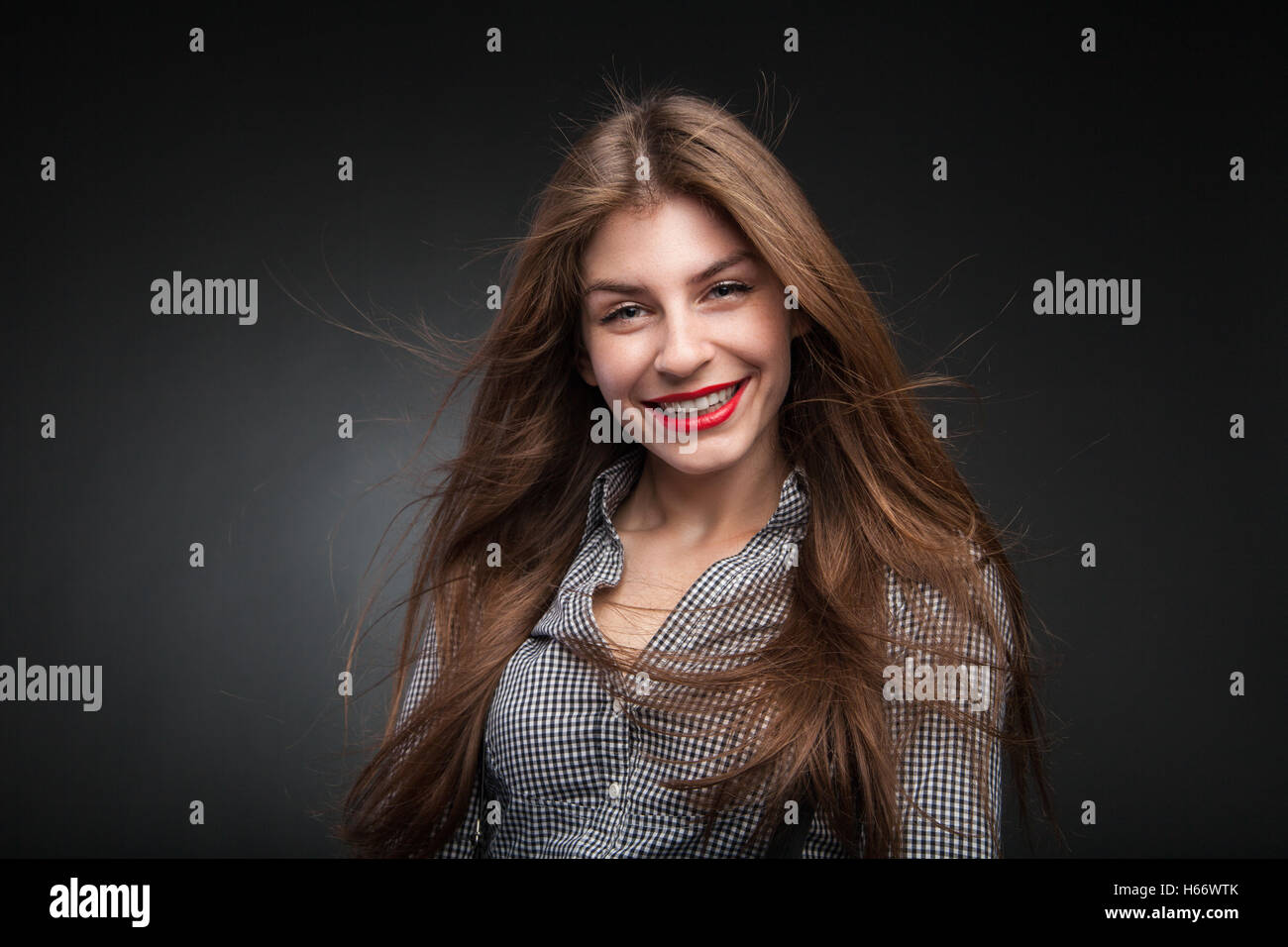 Adorable girl grins Stock Photo - Alamy