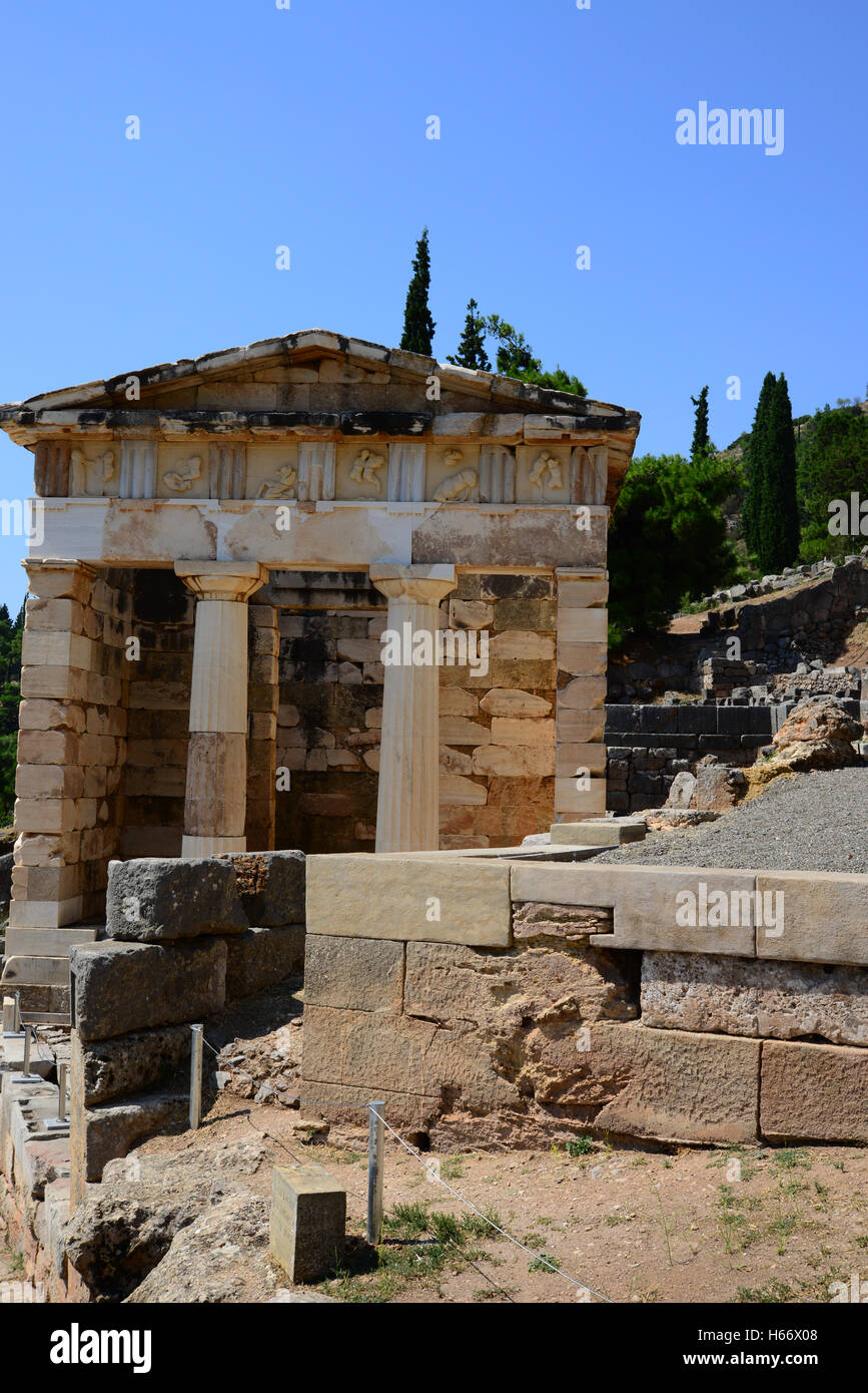 Greece, Delphi Archaeological Site Stock Photo - Alamy
