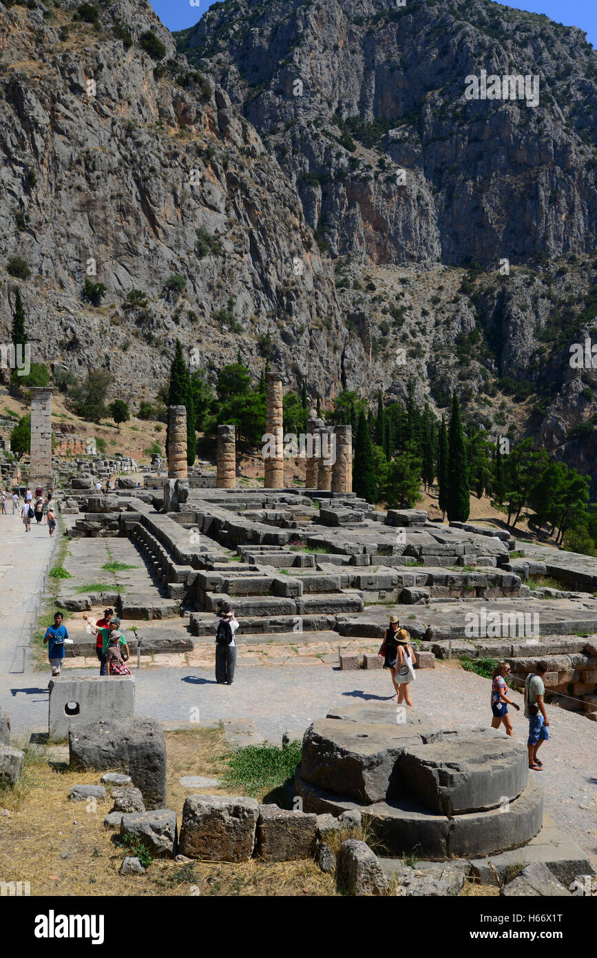 Greece, Delphi Archaeological Site Stock Photo - Alamy