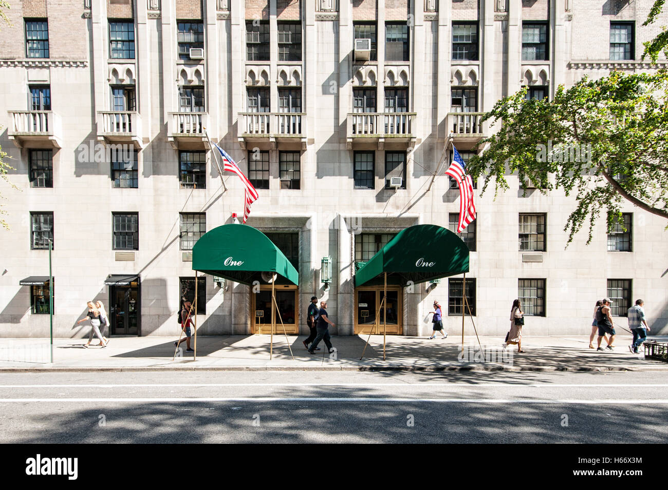 Art Deco Apartment Building One Fifth Avenue, Lower Manhattan ...