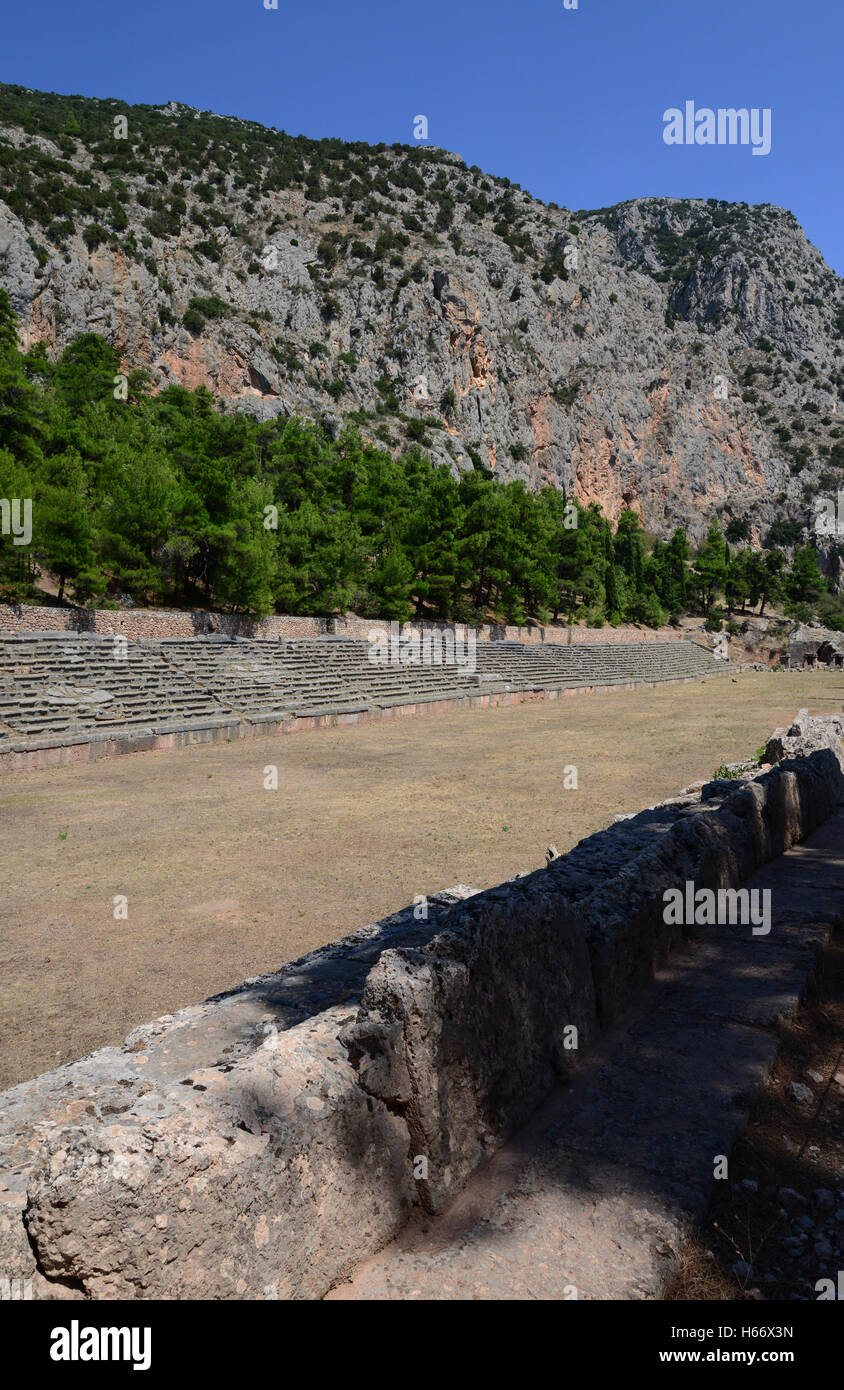 Ancient stadium of delphi hi-res stock photography and images - Alamy