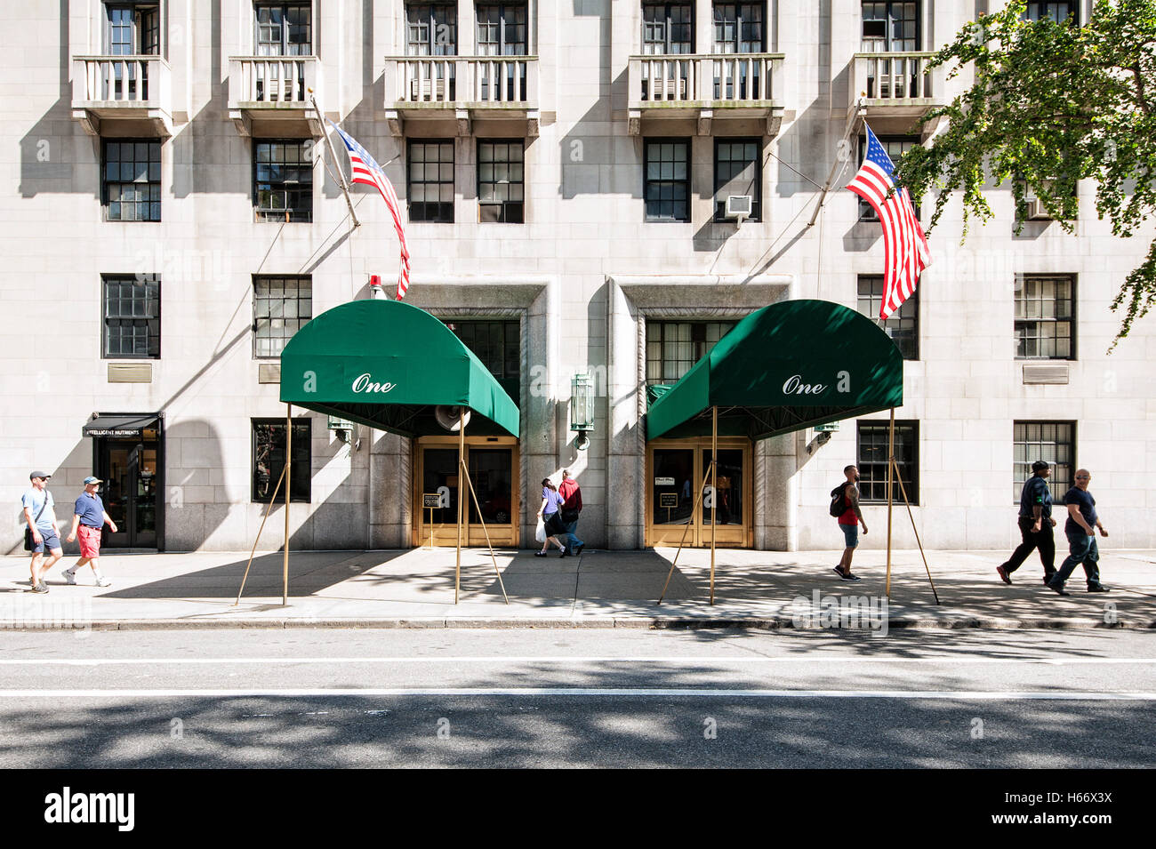 Art Deco Apartment Building One Fifth Avenue, Lower Manhattan ...