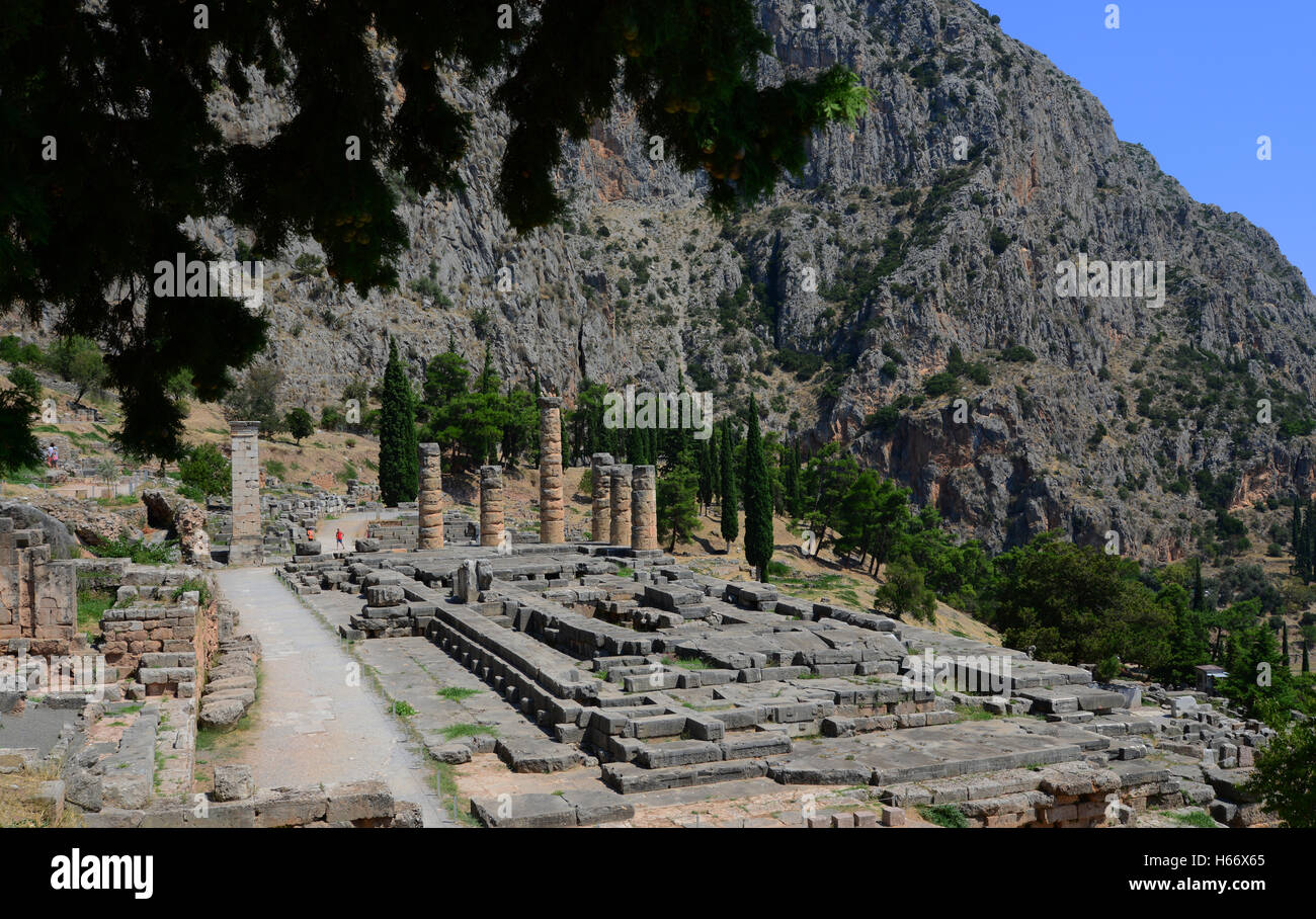 Greece, Delphi Archaeological Site Stock Photo - Alamy