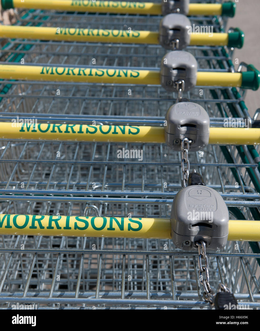 Morrisons shopping trolley hi-res stock photography and images - Alamy