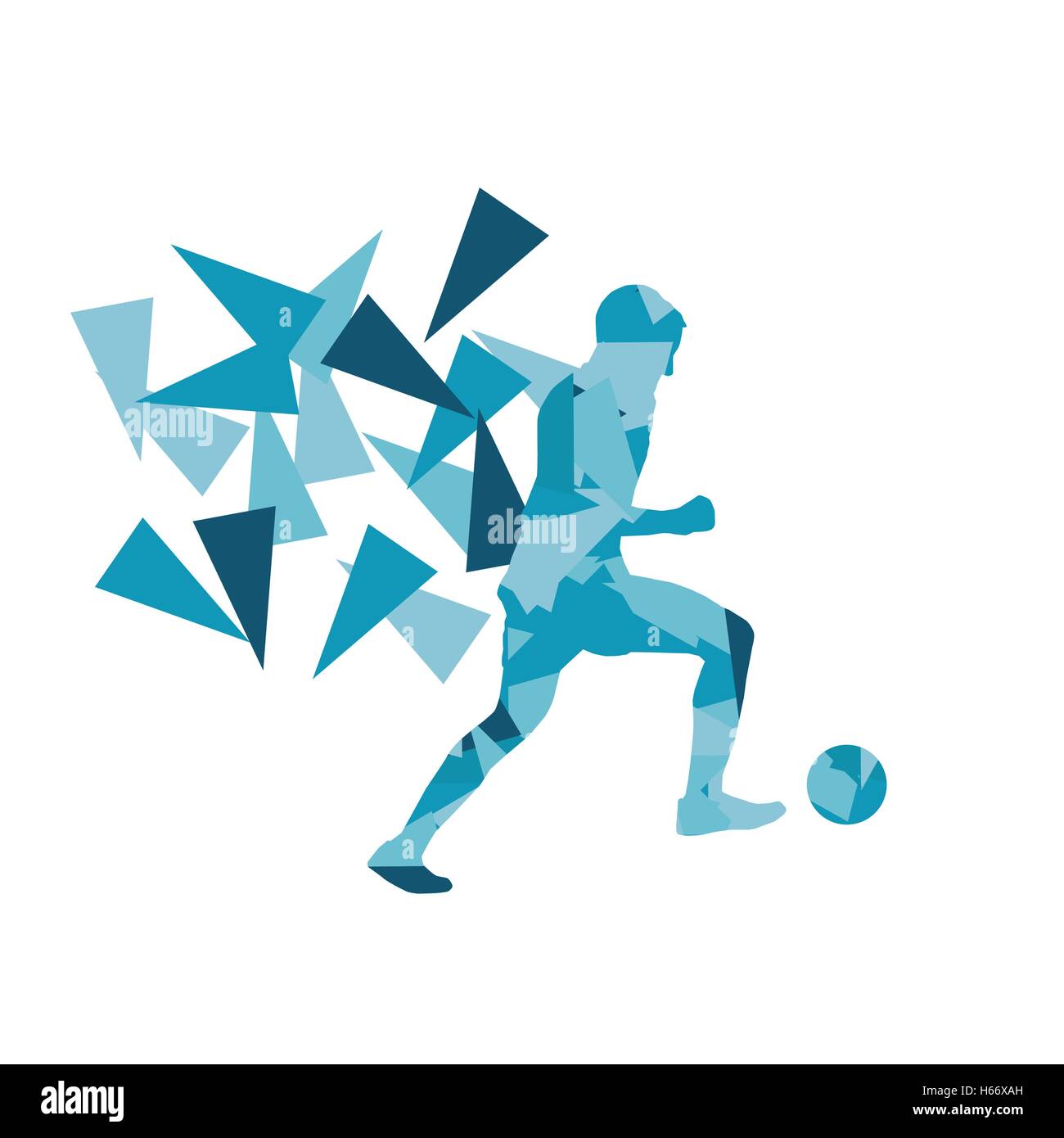 Soccer football player vector background abstract illustration concept ...