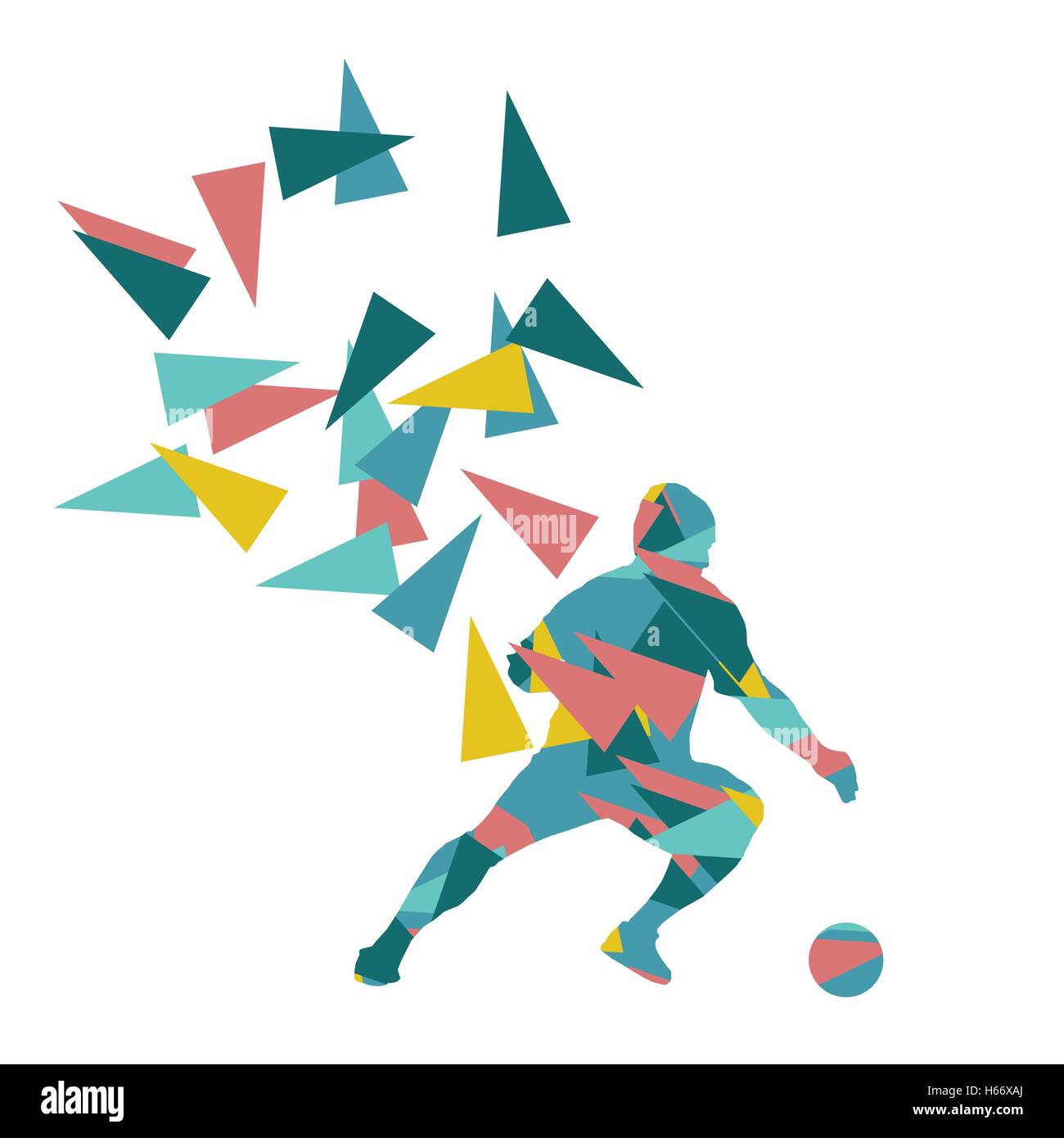 Soccer football player vector background abstract illustration concept ...