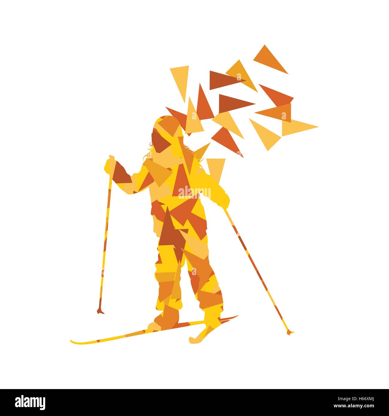 Caucasus skiing Stock Vector Images - Alamy