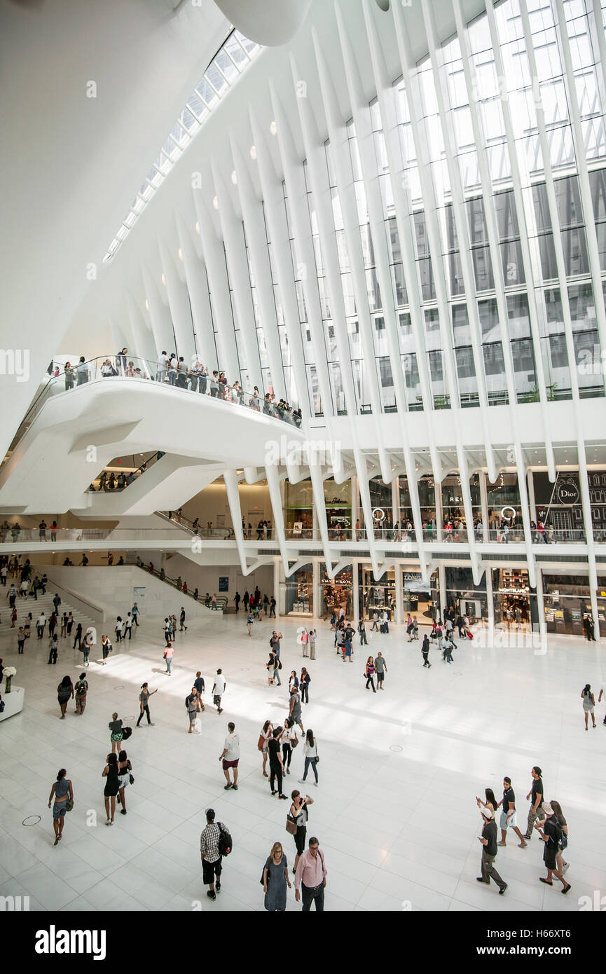 The Oculus World Trade Center Transportation Hub designed by architect ...