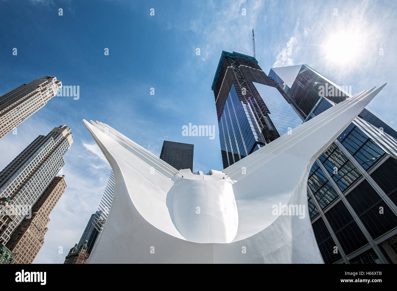 The Oculus World Trade Center Transportation Hub designed by architect ...