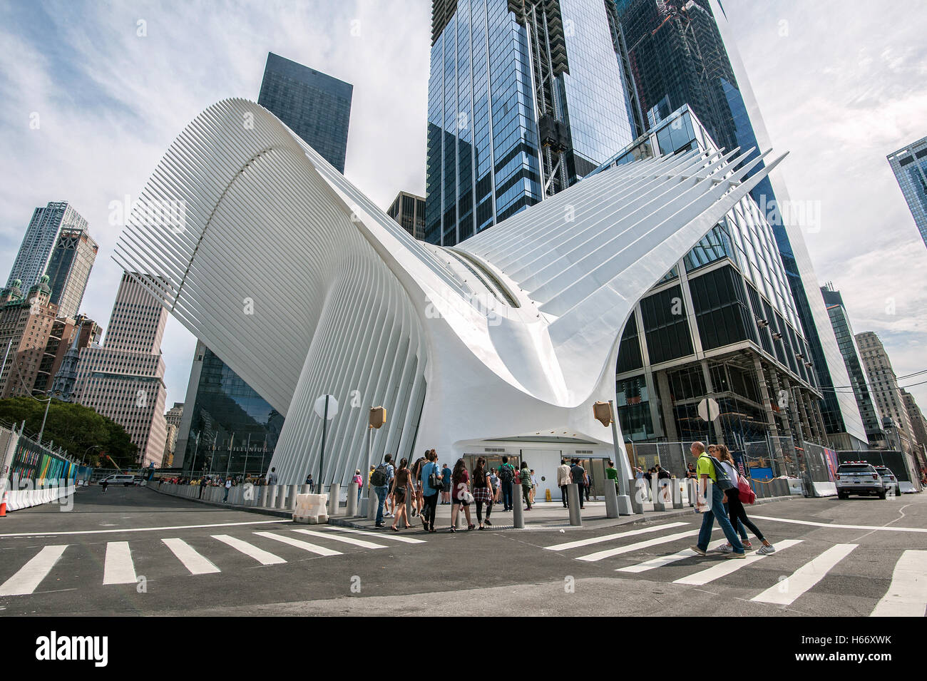 The Oculus World Trade Center Transportation Hub designed by architect ...