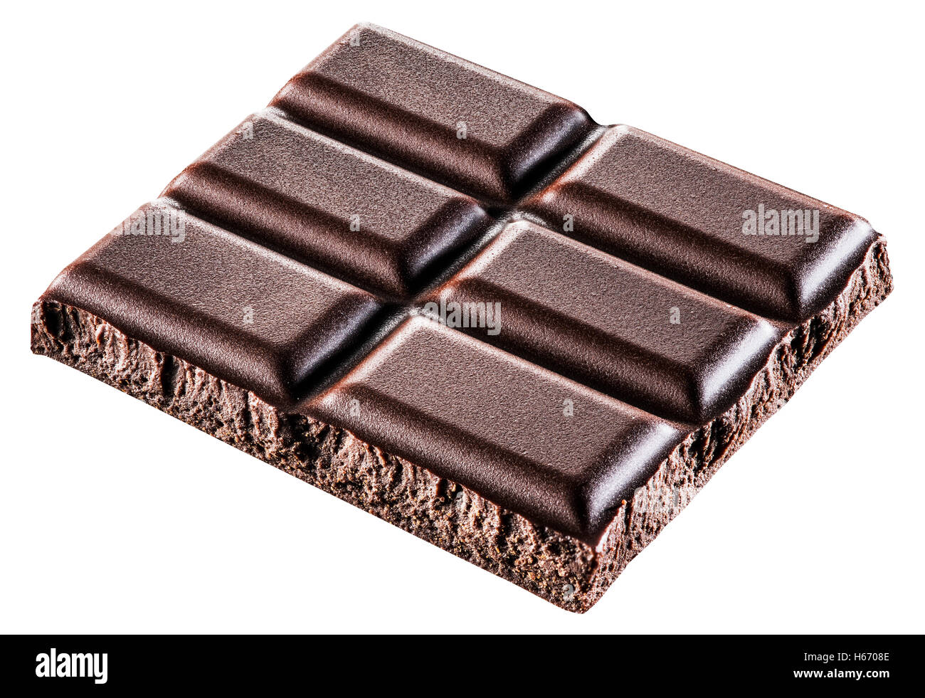 Pieces of chocolate bar. File contains clipping paths Stock Photo - Alamy