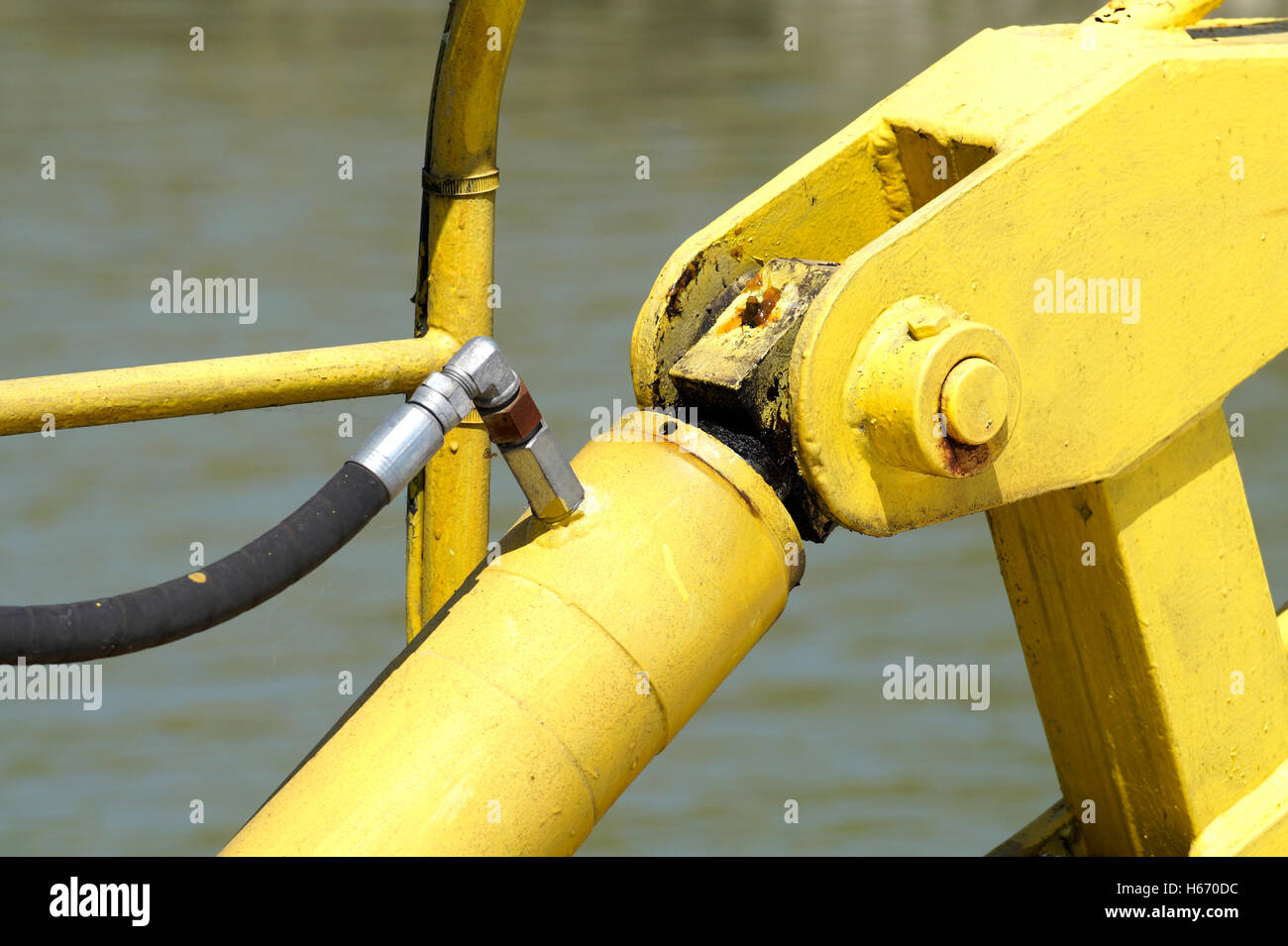 detail of the hydraulic piston Stock Photo - Alamy