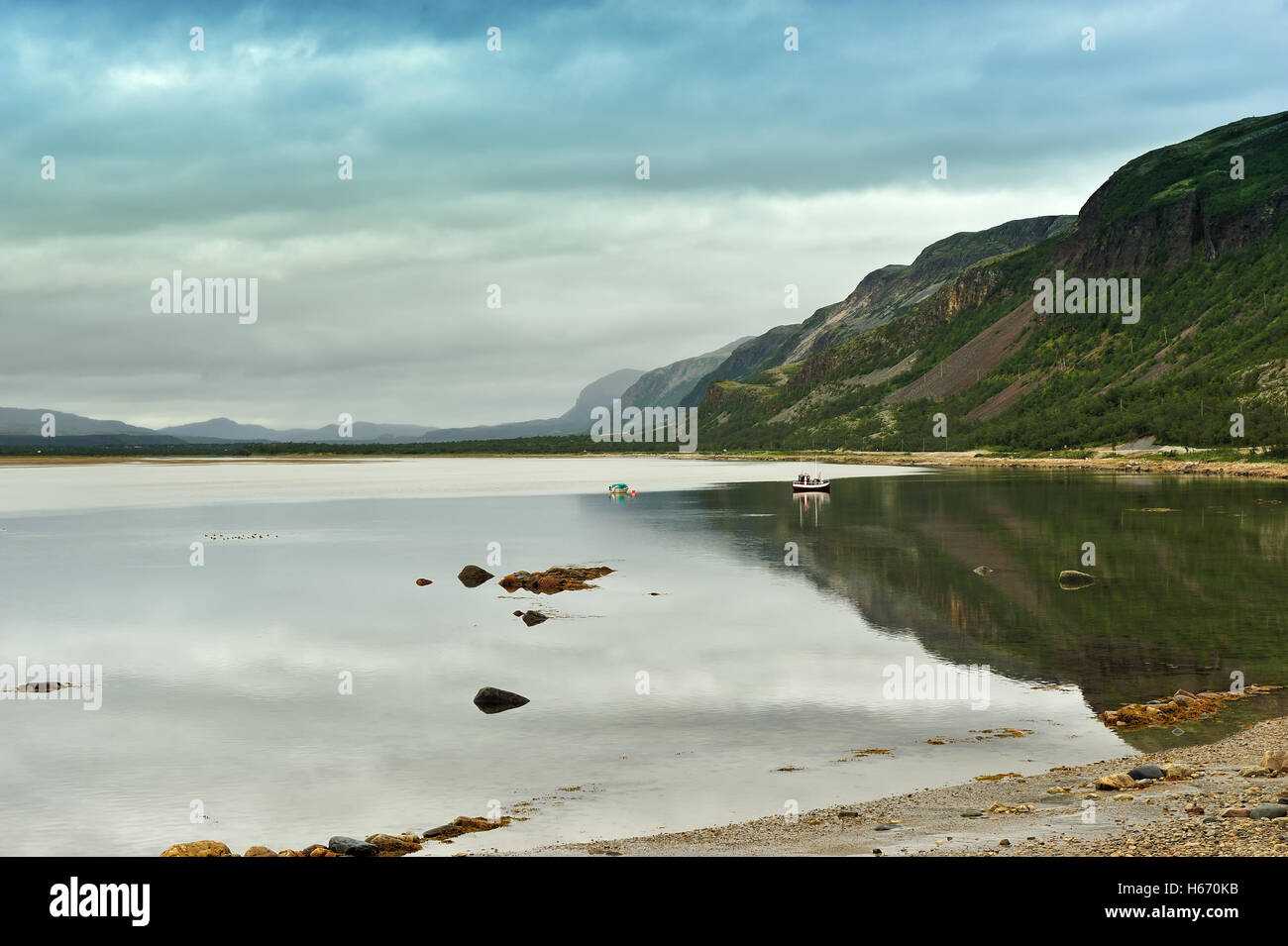 the coast of Anarjohka river, Finnmark, Norway Stock Photo - Alamy