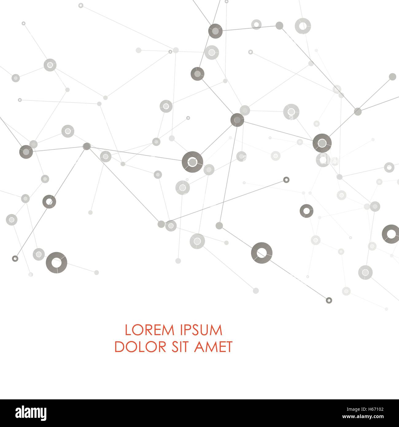 Abstract connect background with dots and lines. Molecule structure. Vector science background ...