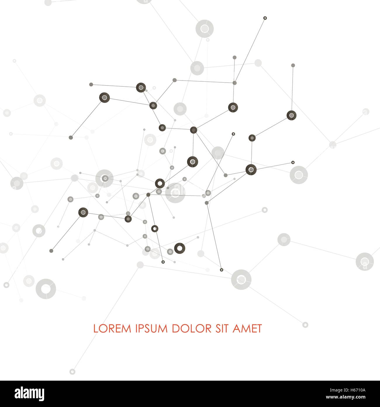Abstract connect background with dots and lines. Molecule structure. Vector science background ...
