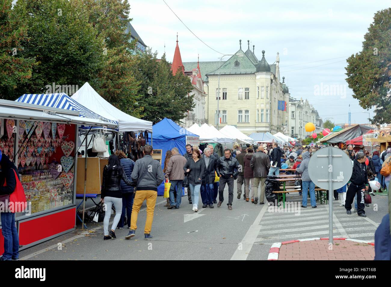 Annual street fair in Levice Slovakia Europe Stock Photo - Alamy
