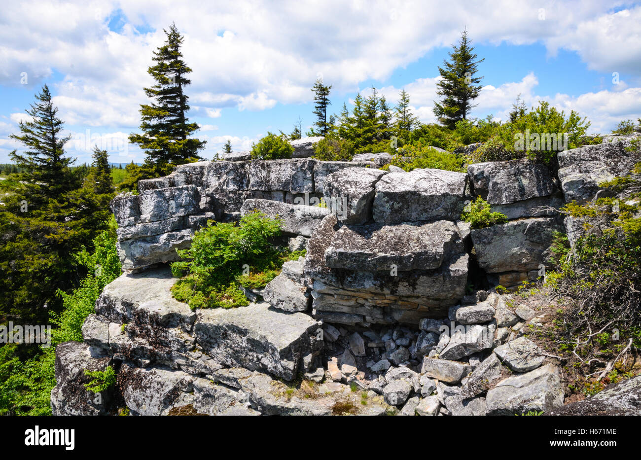Bear Rocks Preserve Stock Photo - Alamy