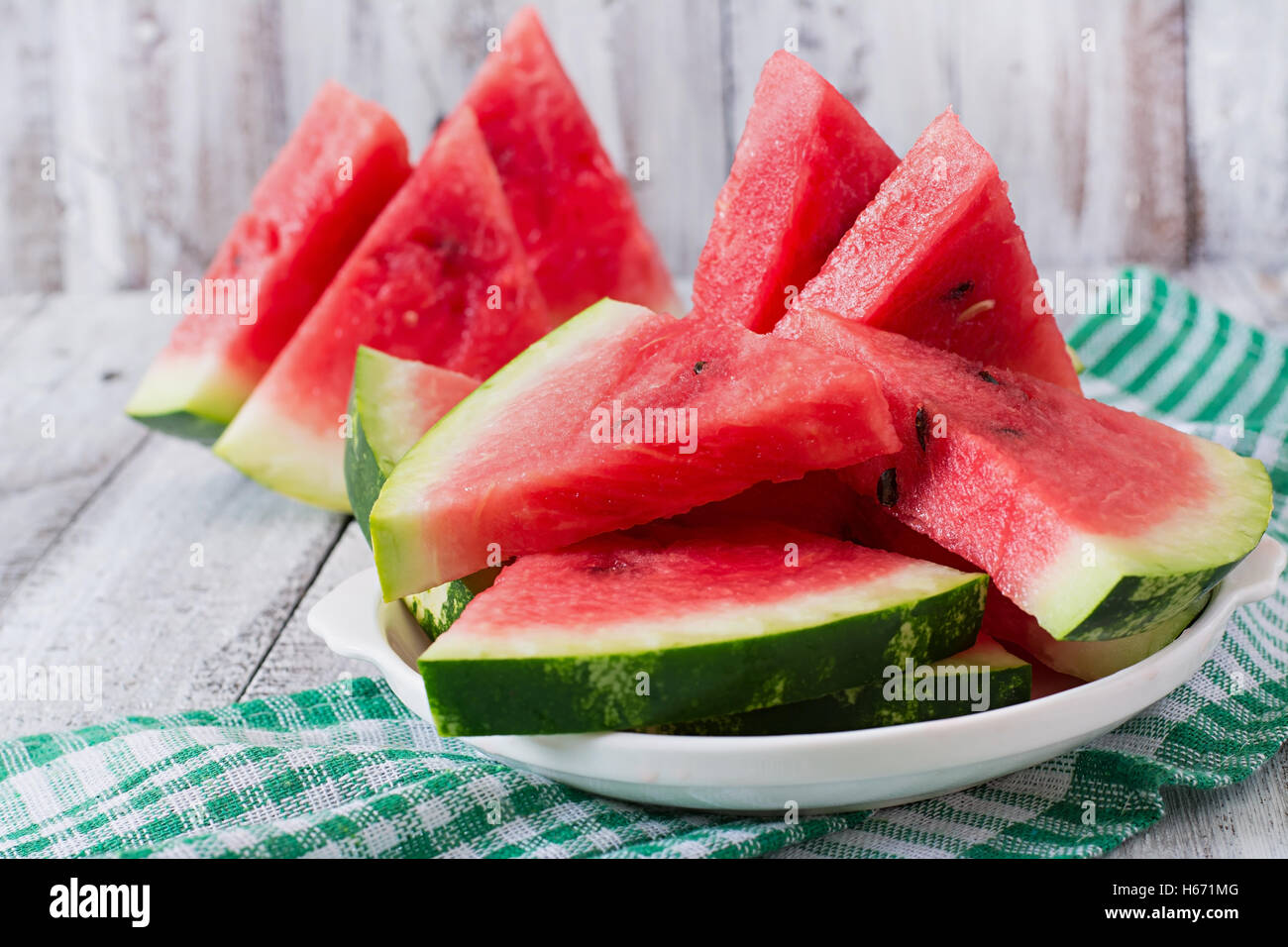 Juicy watermelon slices hi-res stock photography and images - Alamy