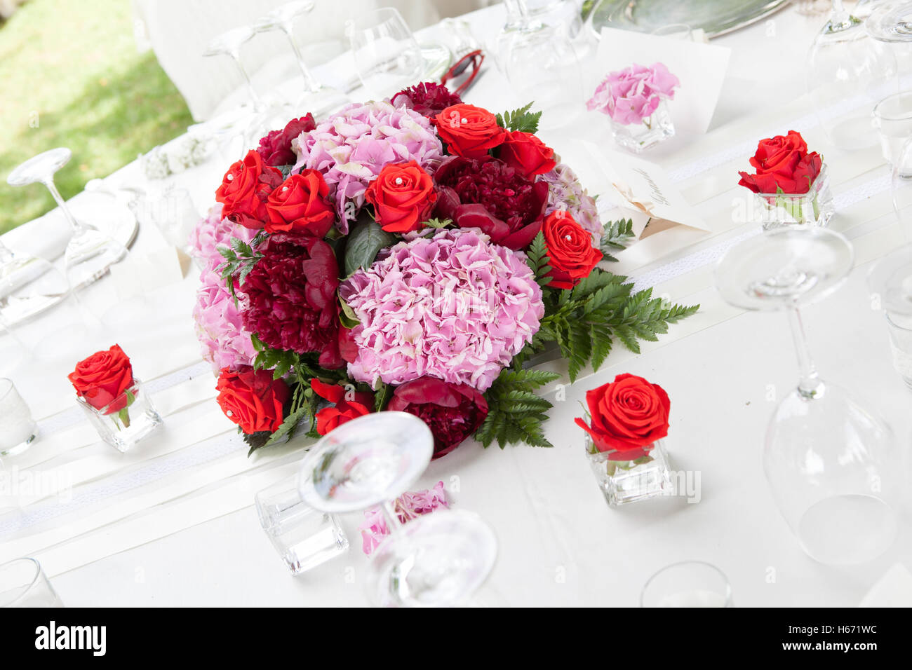 Catering restaurant bouquet Stock Photo - Alamy