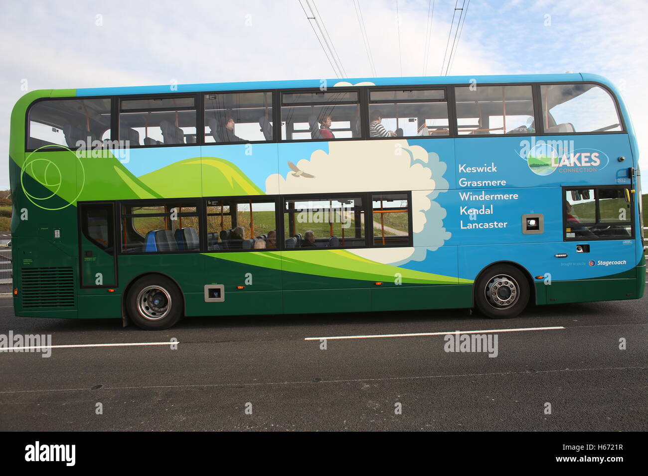 Stagecoach Lakes Connection double-decker bus Stock Photo - Alamy