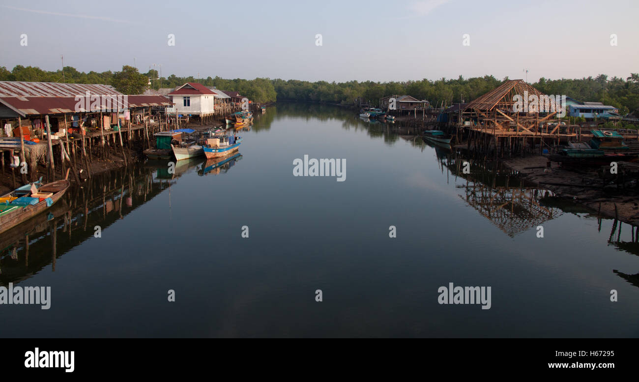 View of River Indonesia Stock Photo - Alamy
