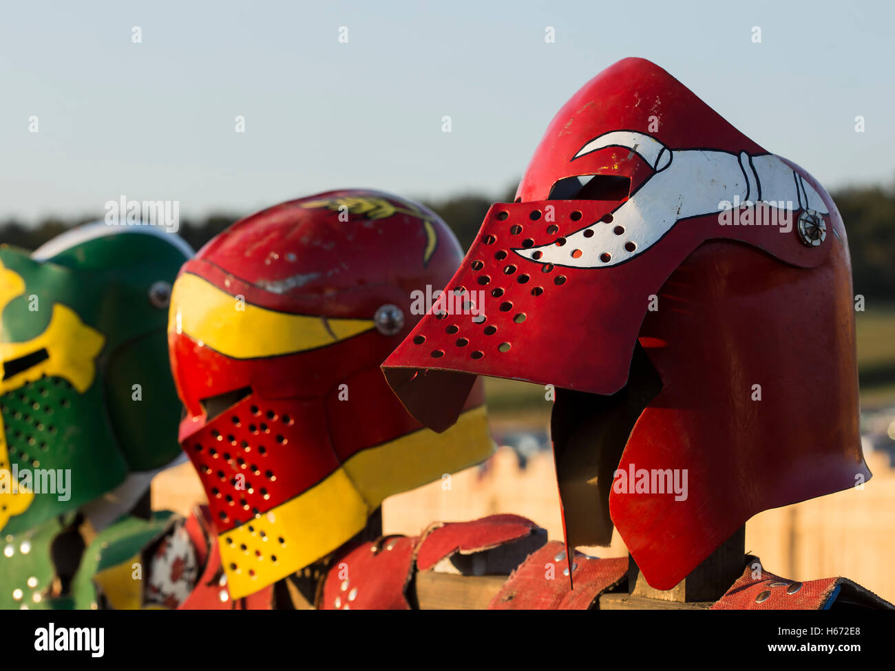 Helmets on display hi-res stock photography and images - Alamy