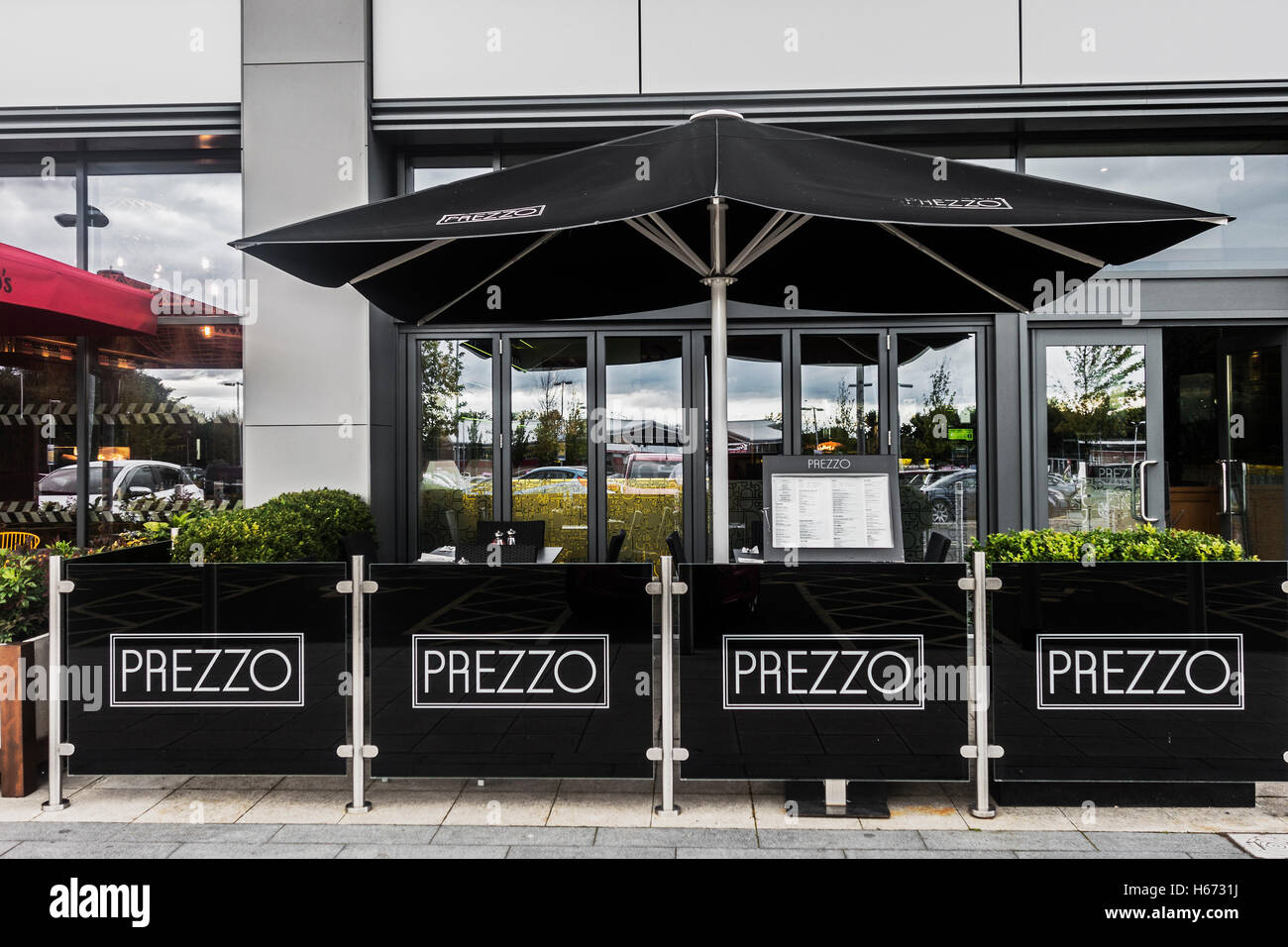 A Prezzo Italian restaurant; one of the UK and Ireland chain Stock ...