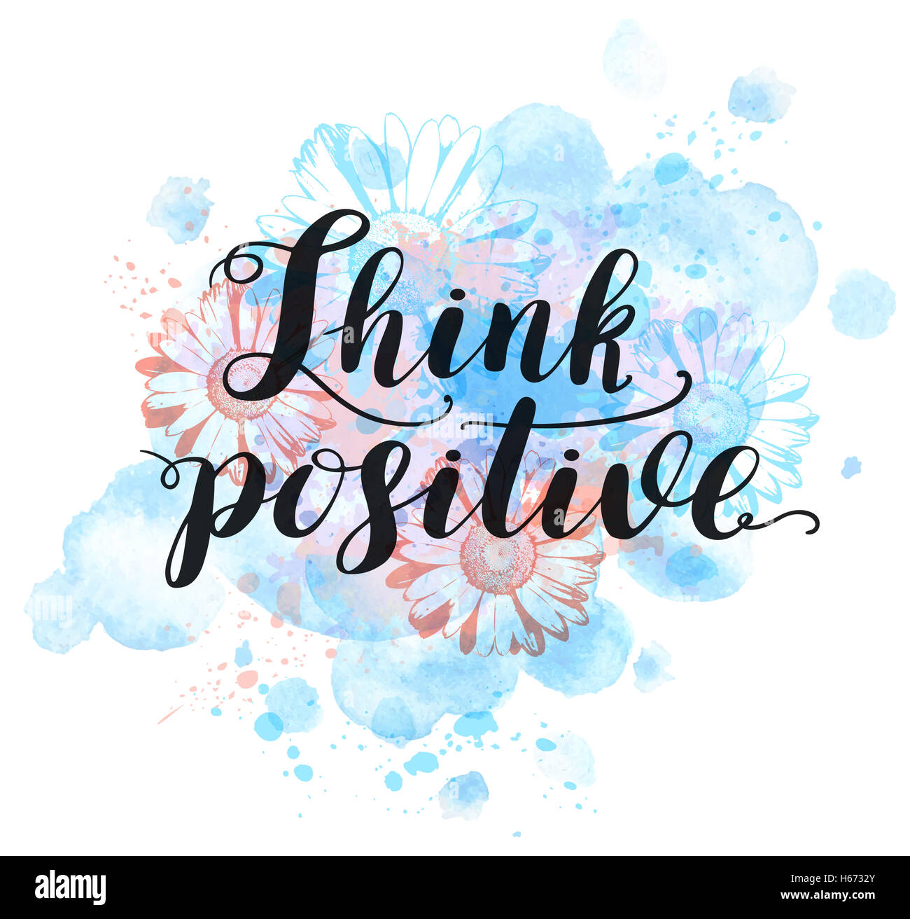 Abstract watercolor flowers hi-res stock photography and images - Alamy