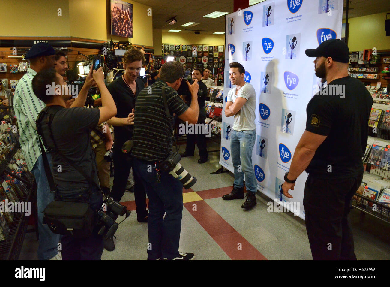 Prince Royce album signing at F.Y.E. on August 5, 2015 in Fullerton ...