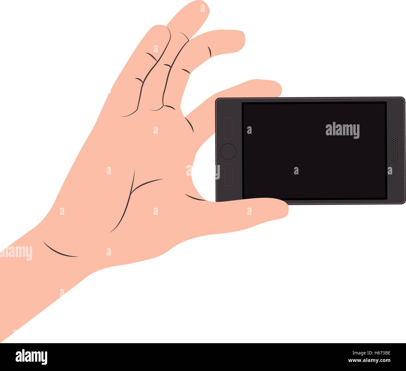 hand holding a smartphone Stock Vector Image & Art - Alamy