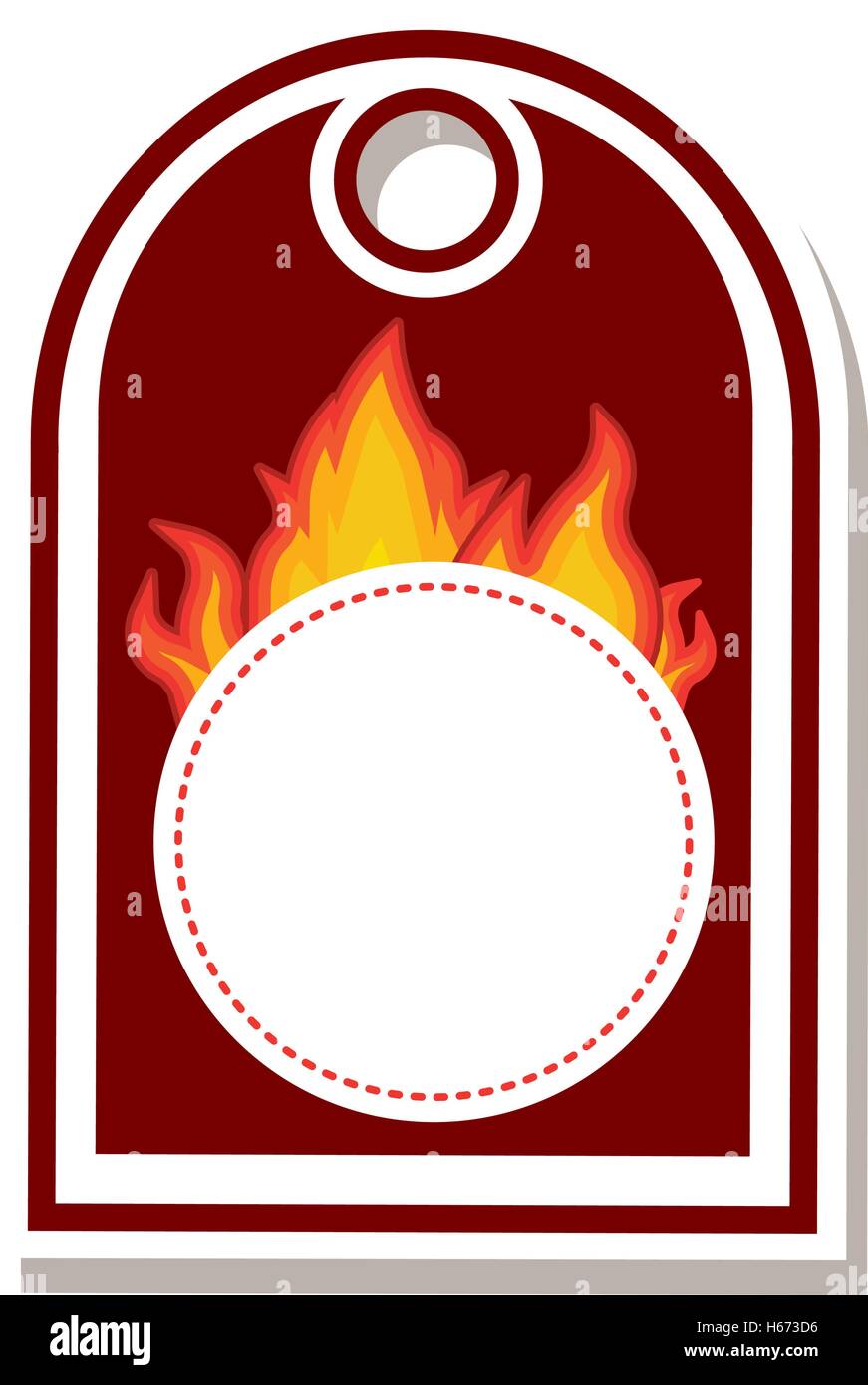 price tag with fire flames Stock Vector Image & Art - Alamy