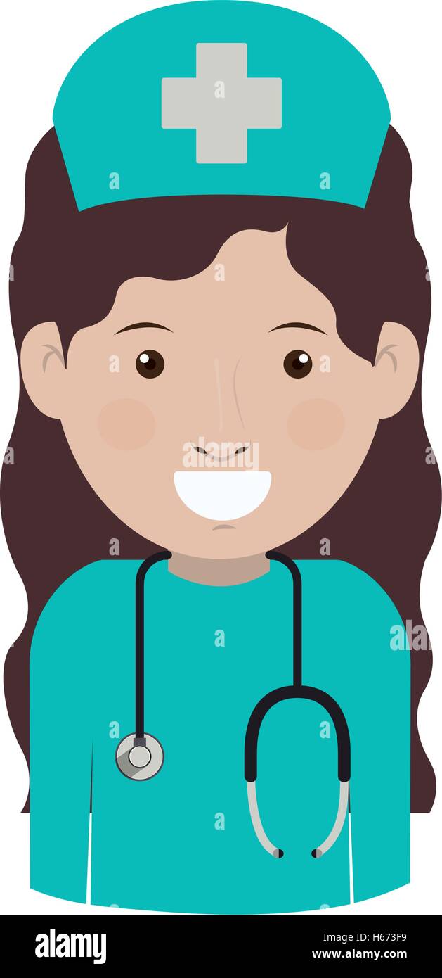 avatar woman medical nurse Stock Vector Image & Art - Alamy