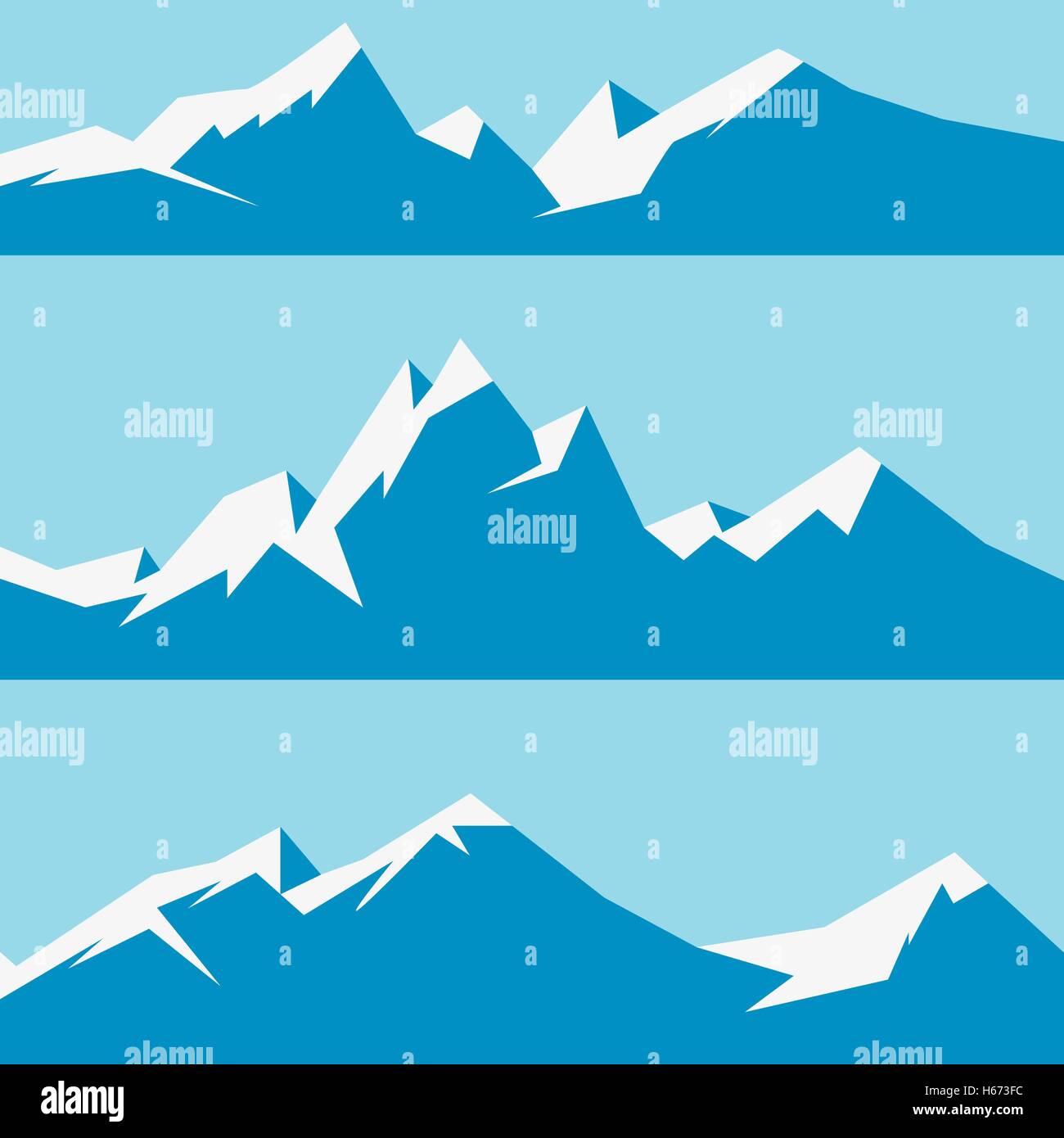 Glacier snowy mountains Stock Vector Images - Alamy
