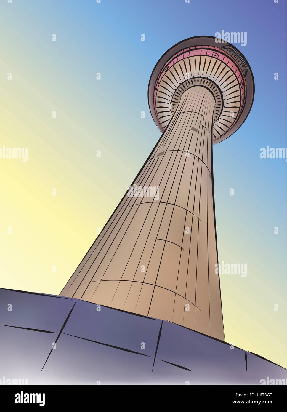 Tower illustration hi-res stock photography and images - Alamy