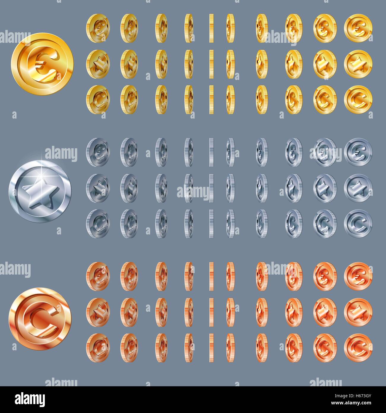 Cartoon Rotation animation Stock Vector Image & Art - Alamy