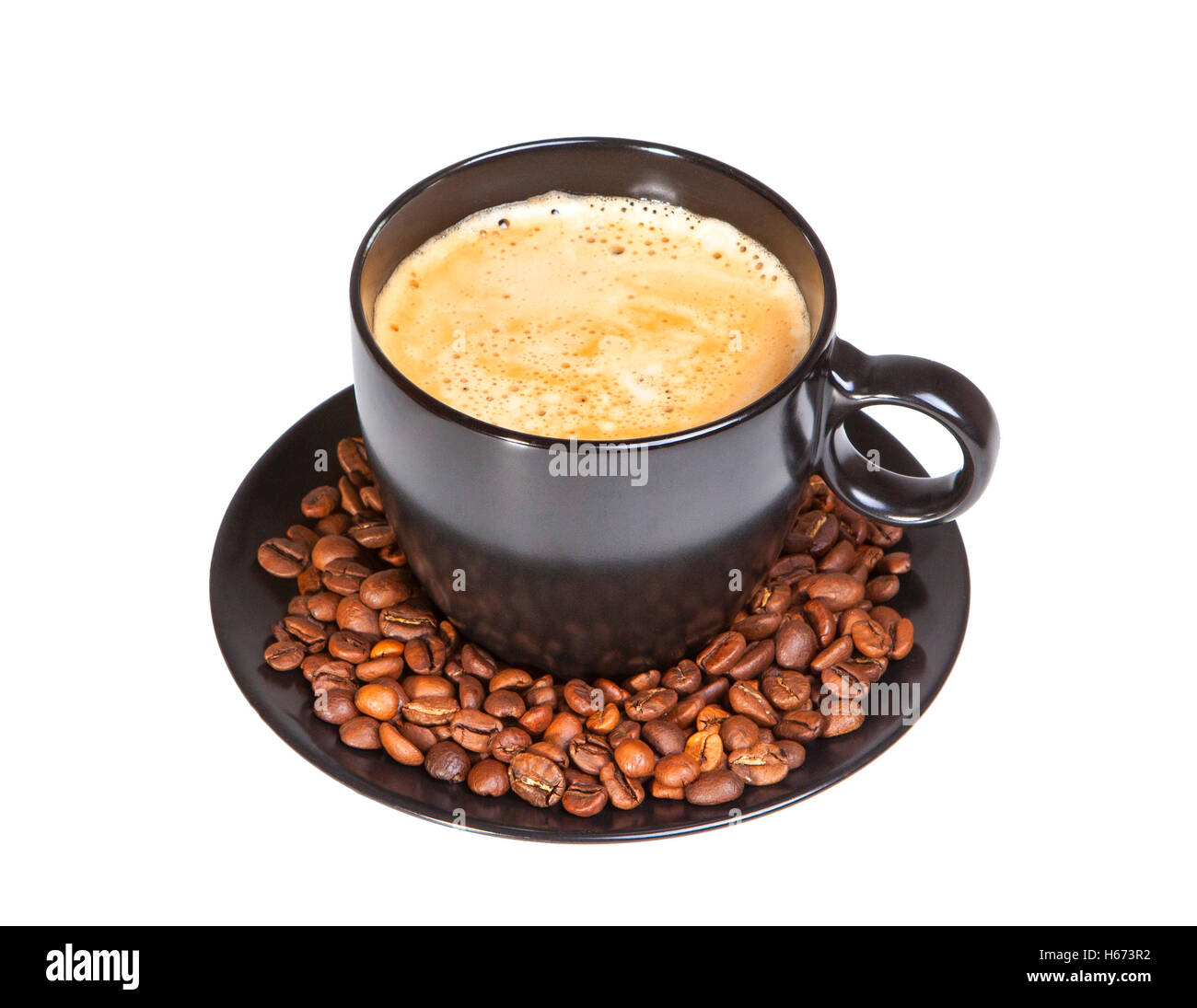 Brown roasted coffee beans smoke Cut Out Stock Images & Pictures - Alamy