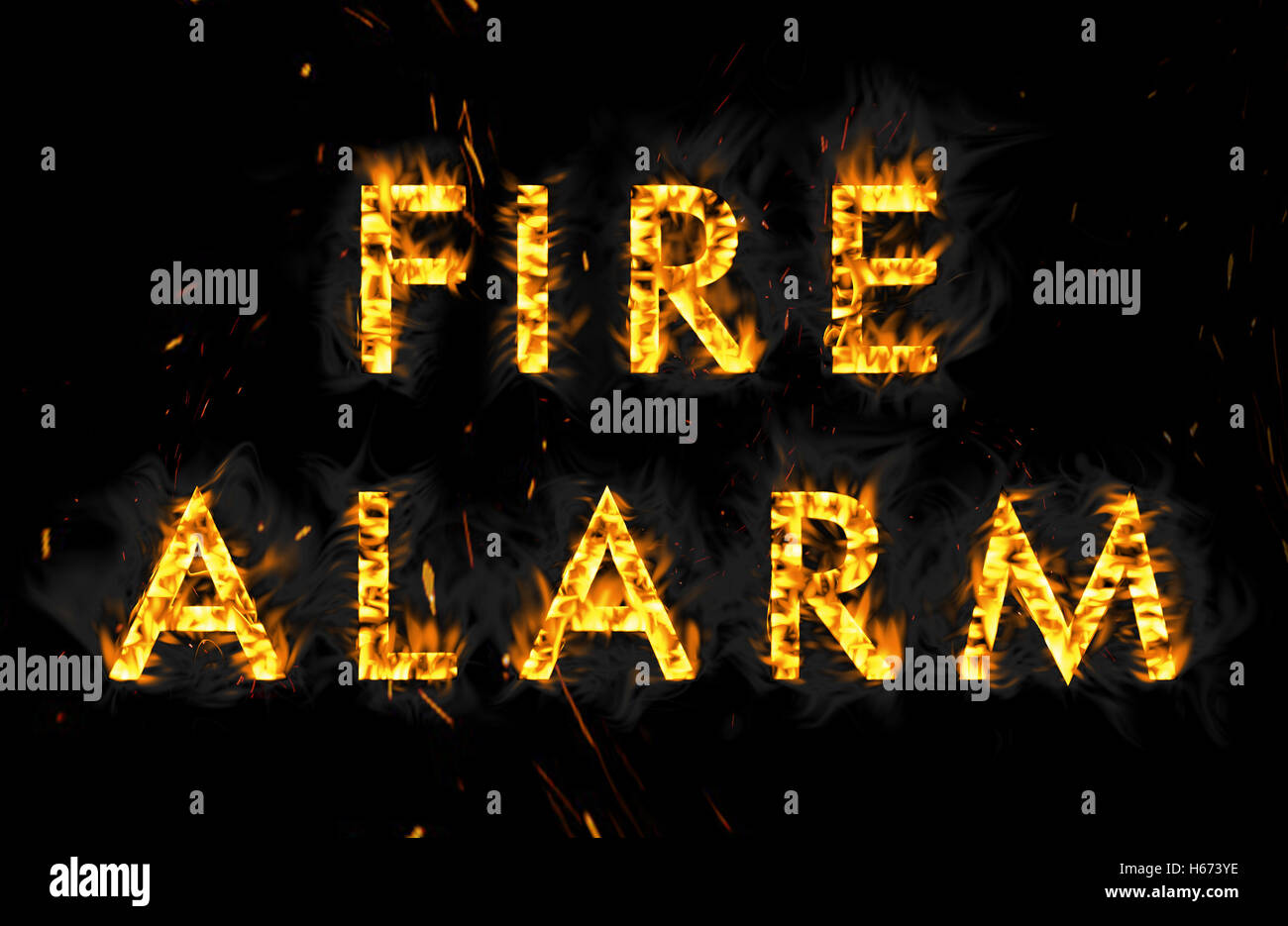 Text letter flames hi-res stock photography and images - Alamy