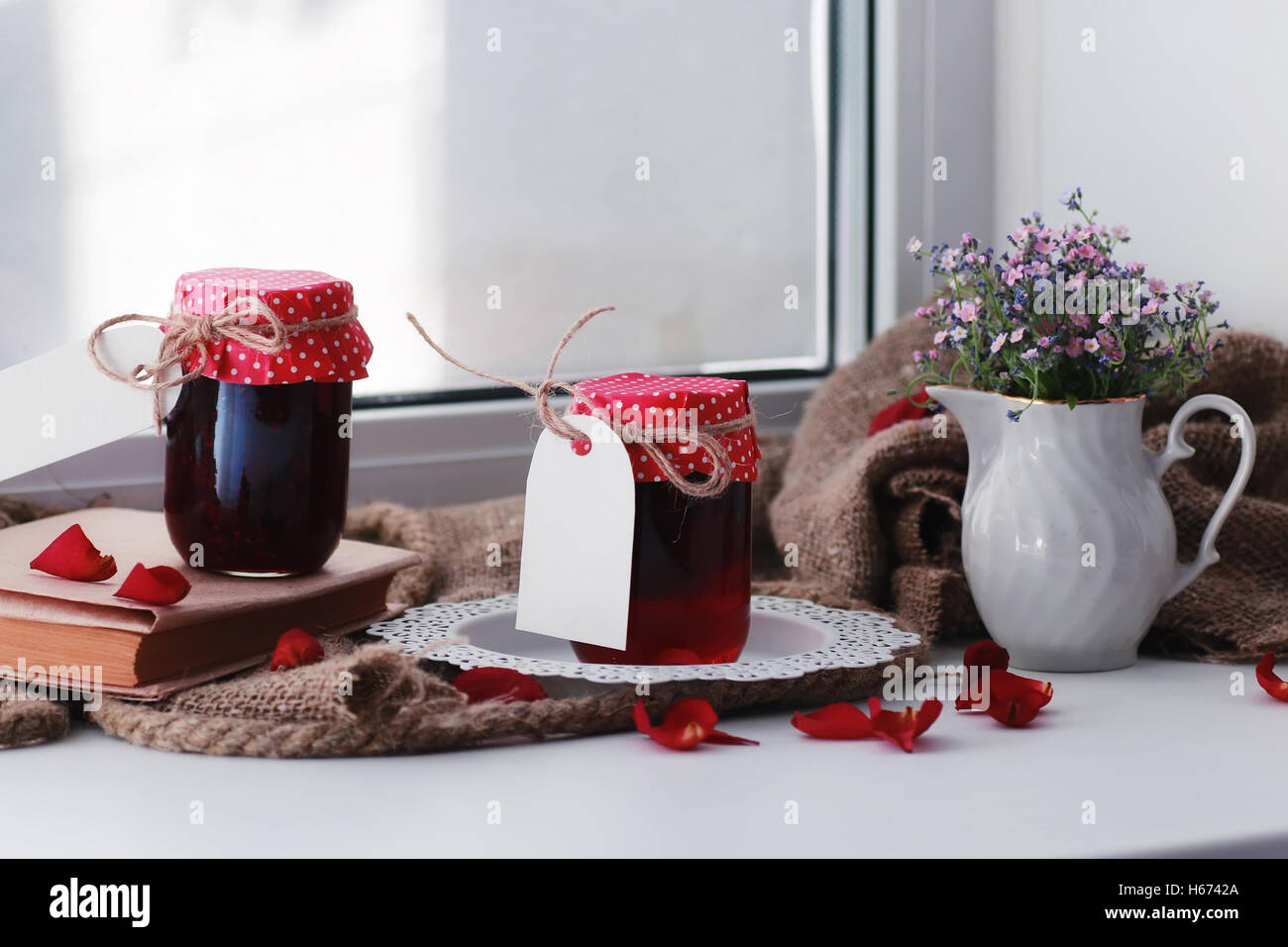 rustic homemade jam Stock Photo - Alamy