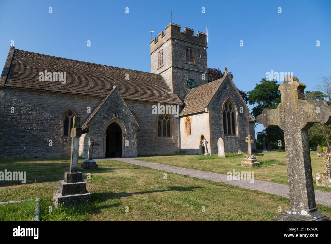 Butleigh Church in Somerset Stock Photo - Alamy