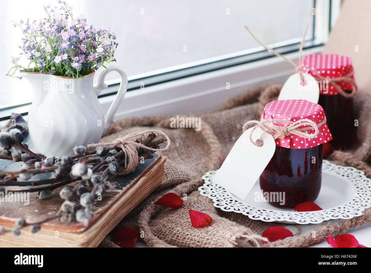 rustic homemade jam Stock Photo - Alamy